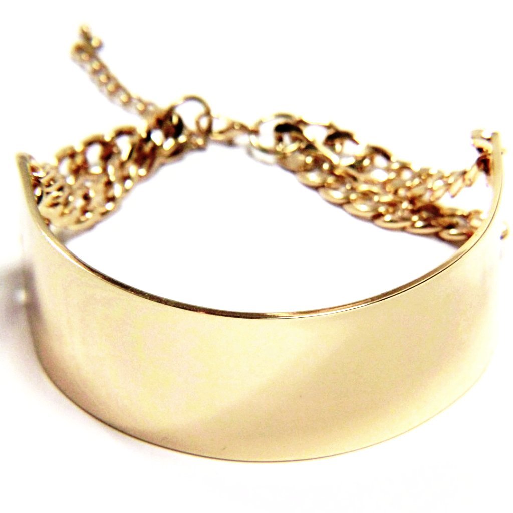 Gold Cuff Choker Necklace on Luulla